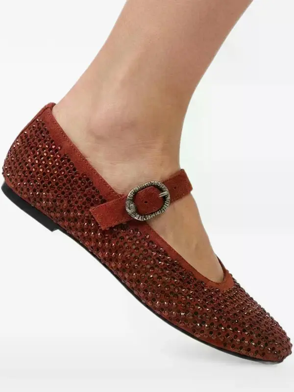 Kurt Geiger Mayfair Ballet Flats Wine