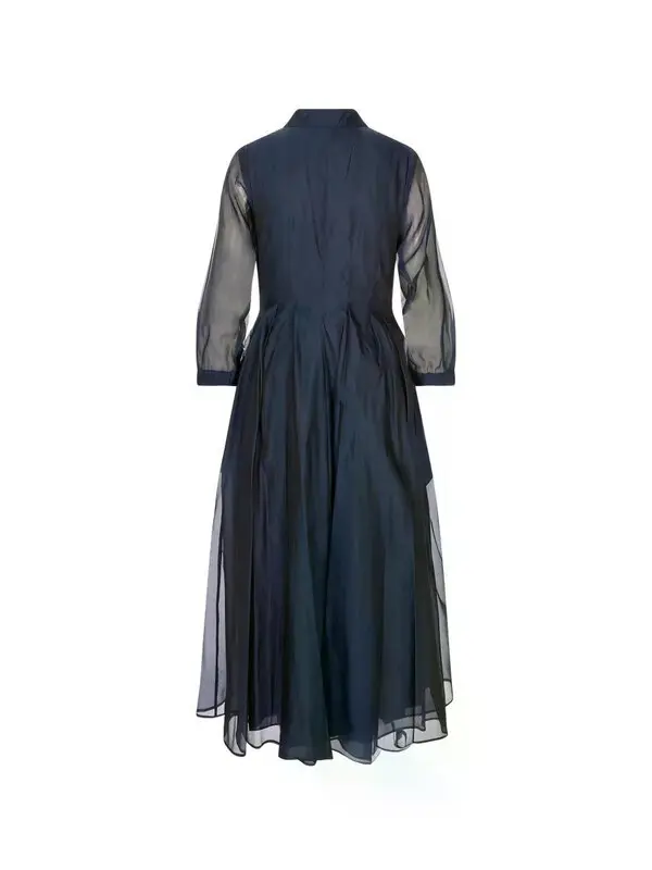 Max Mara Organza Shirt Dress Ultramarine - Blue