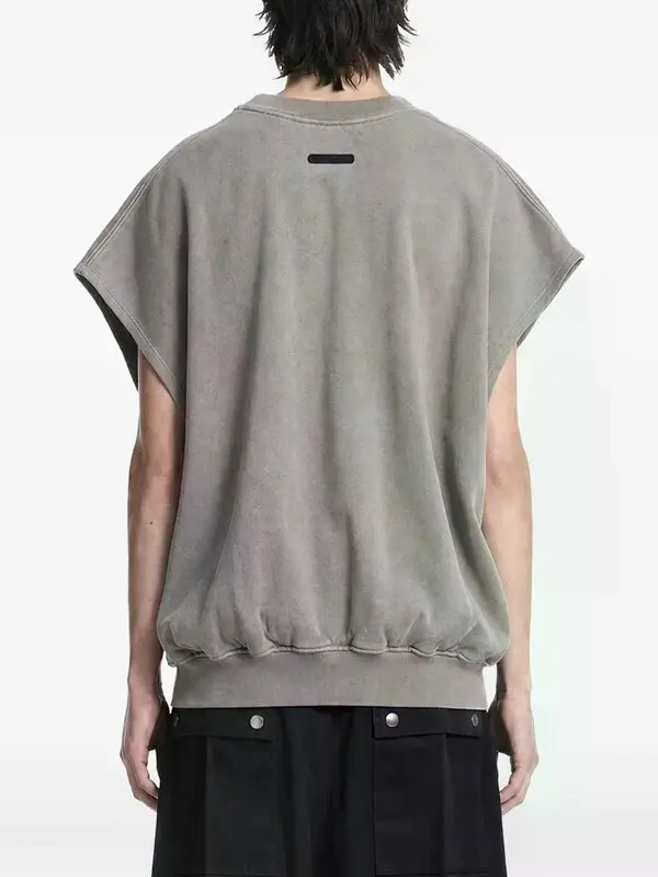Fear Of God Relaxed Fleece Cut-off Sweatshirt - Grey