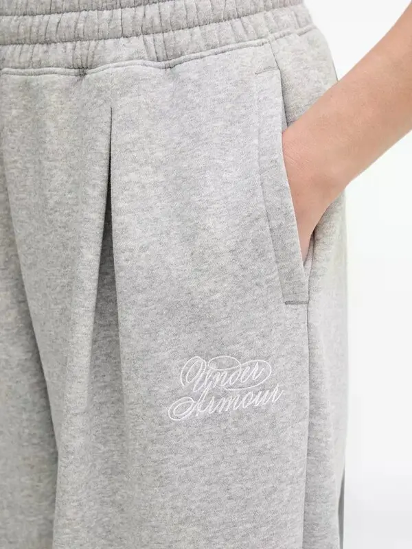 Under Armour Rival Fleece Script Pleated Wide-leg Track Pants