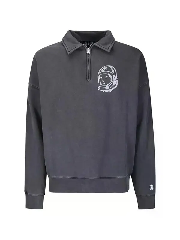 BILLIONAIRE BOYS CLUB Arch Logo Quarter-zip Polo Shirt - Black