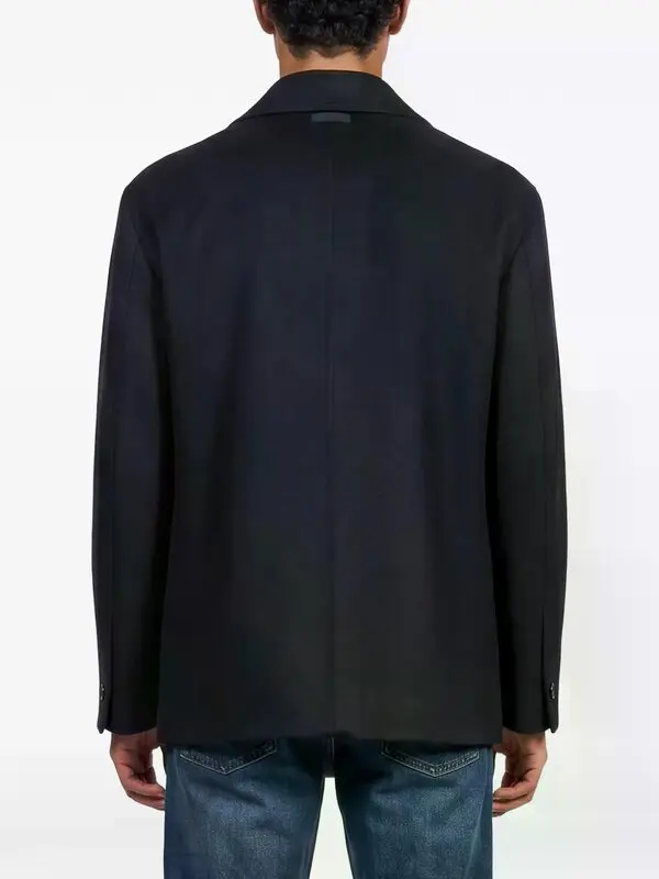 LARDINI Multi-pocket Concealed-fastening Jacket
