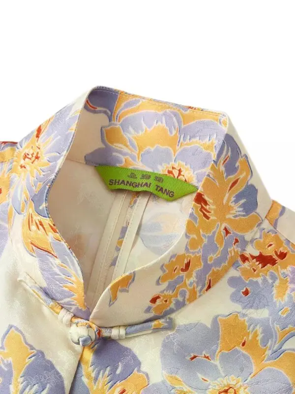 Shanghai Tang Scholar Floral-print Silk Jacket