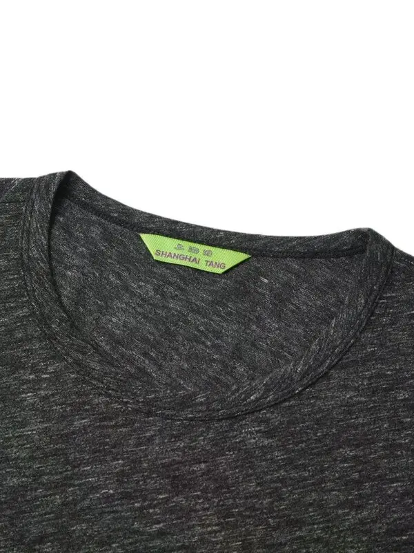 Shanghai Tang Shou Embroidered T-shirt - Grey