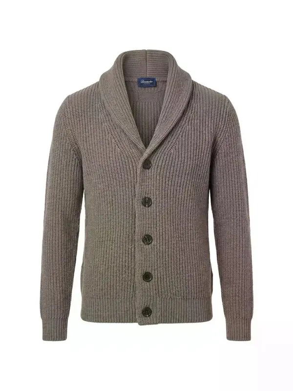 DRUMOHR Ribbed-knit Shawl-collar Sweater