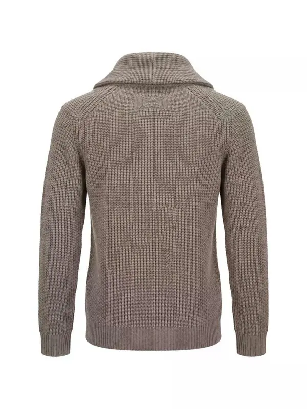 DRUMOHR Ribbed-knit Shawl-collar Sweater
