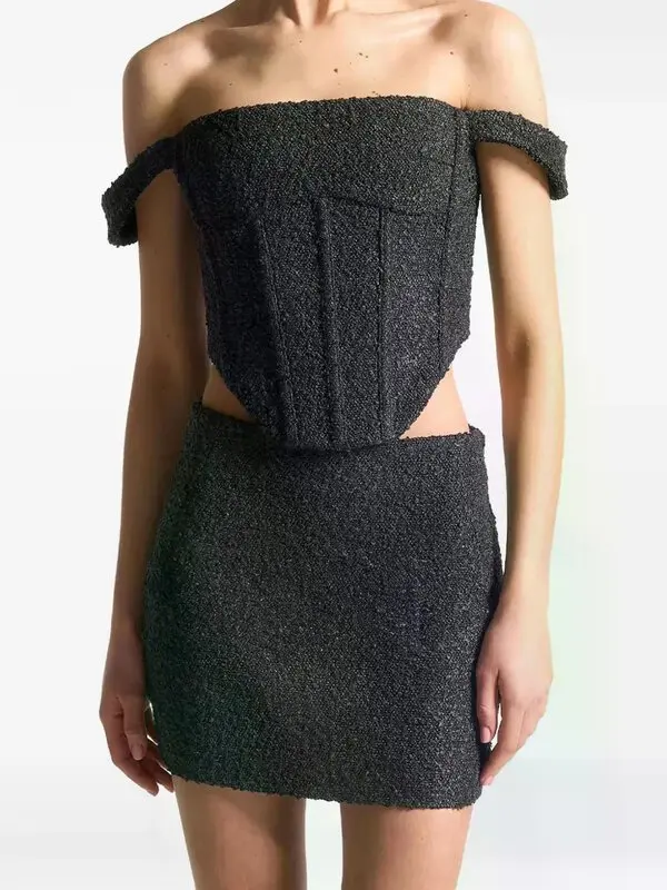 Manière De Voir Bonnie Boucle Bardot Corset Top