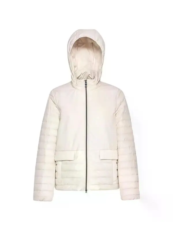 Geox Myluse Quilted Hooded Jacket - Neutrals
