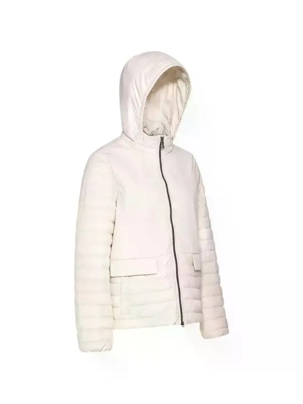 Geox Myluse Quilted Hooded Jacket - Neutrals