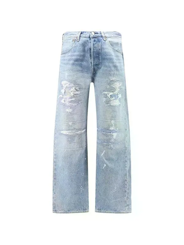 LEVI'S 501 Loose Distressed Jeans - Blue