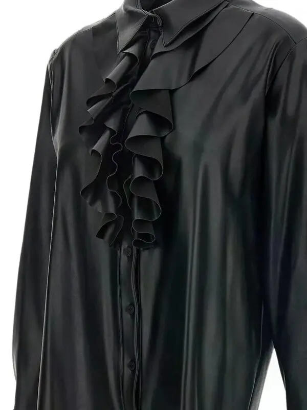 IRIE' Ruffled-trim Long-sleeve Shirt