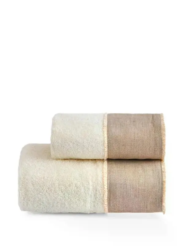 CU I SEEYOU Fringed-trim Bath Towel - Neutrals