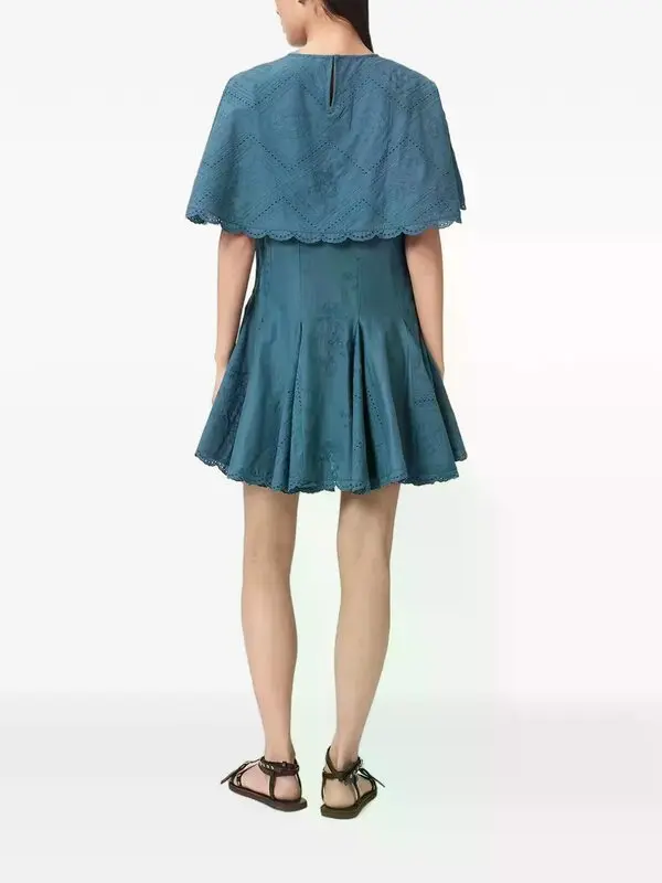 ALLSAINTS Corla Slim-fit Mini Dress With Cape Sleeves