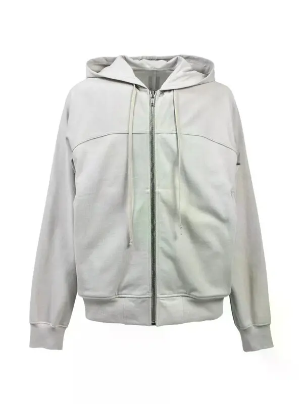 Rick Owens Zip-up Drawstring Hoodie - Grey