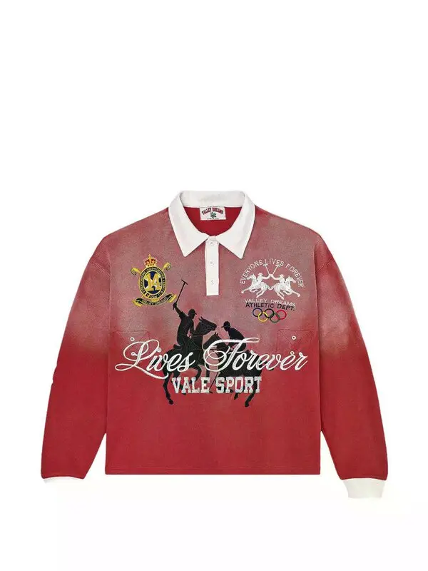 VALE FOREVER Graphic-print Polo Shirt