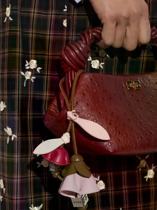 GANNI Floral-motif Bag Charm