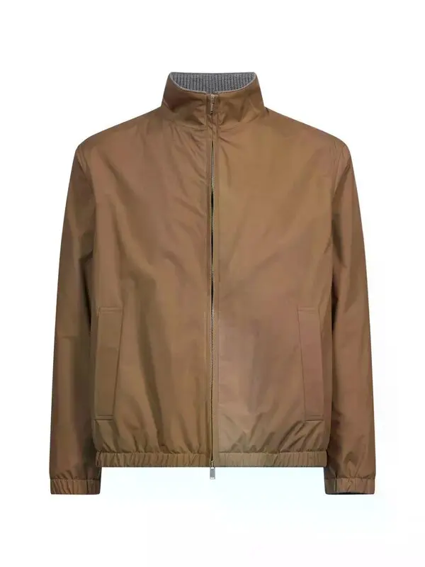 LARDINI Zip-up High-neck Jacket