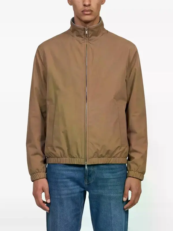 LARDINI Zip-up High-neck Jacket