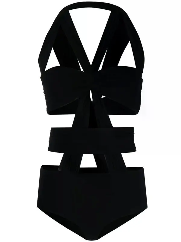 Philosophy Di Lorenzo Serafini Draped Cutout Bodysuit - Black