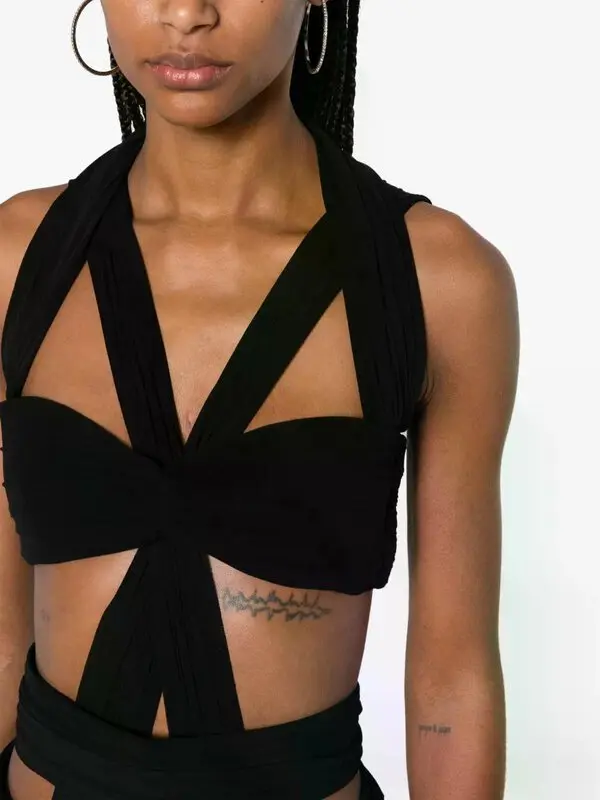 Philosophy Di Lorenzo Serafini Draped Cutout Bodysuit