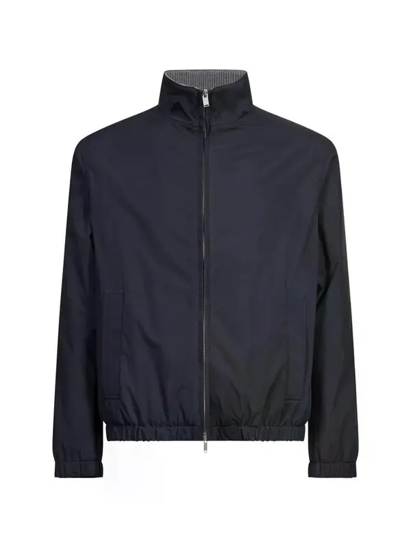 LARDINI High-neck Elasticated-trim Jacket