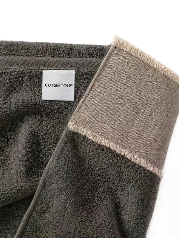 CU I SEEYOU Fringe-trim Bath Towel