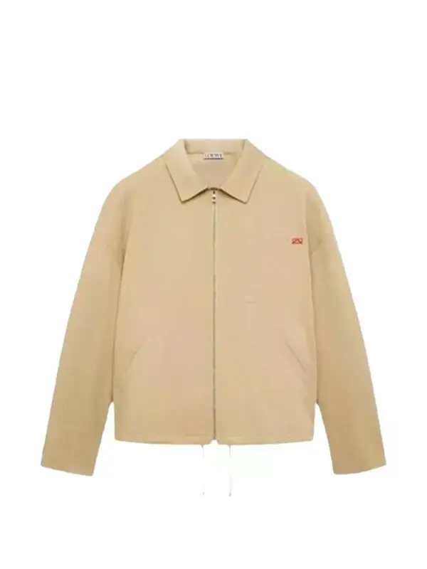 Loewe Zip-up Jacket In Cotton