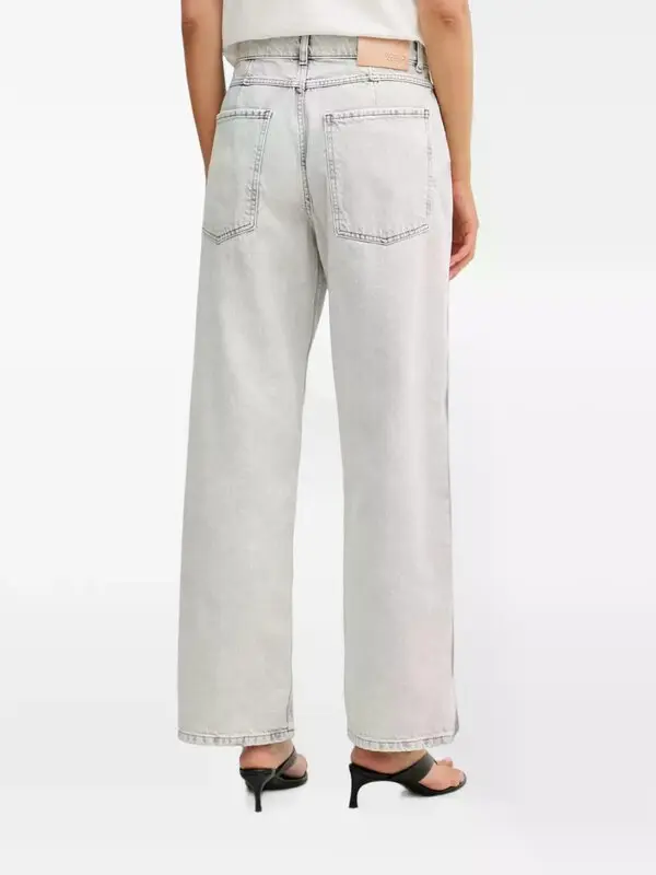 VICOLO Acid-wash Wide-leg Jeans