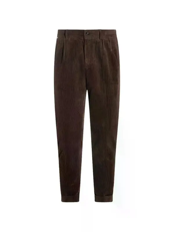 04651 / A TRIP IN A BAG Pleated Corduroy Trousers