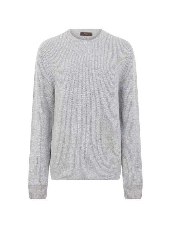 SLOWEAR Ribbed-knit Crew-neck Sweater