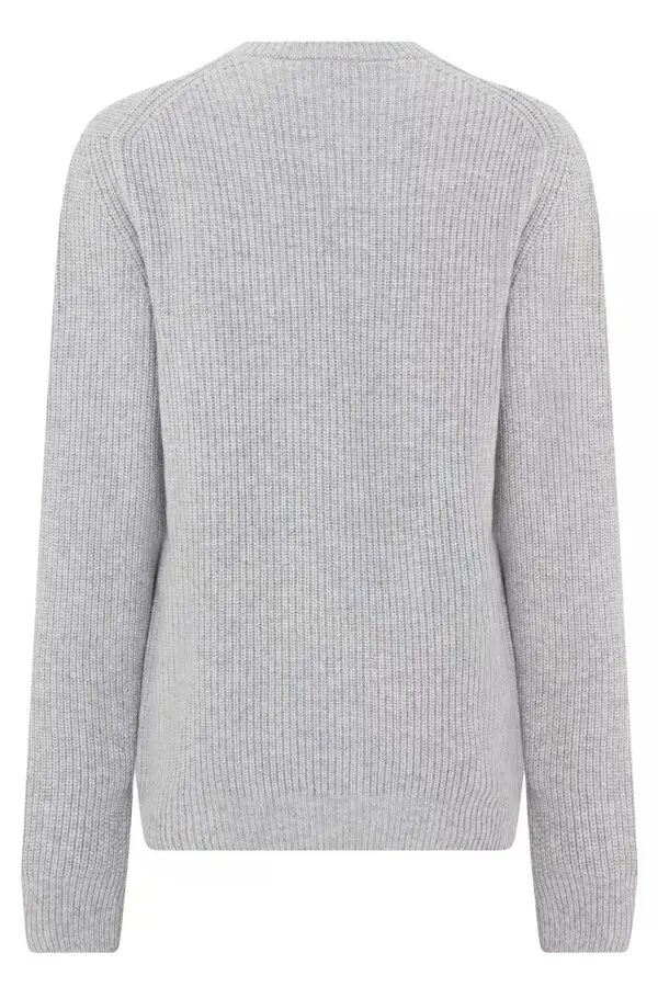 SLOWEAR Ribbed-knit Crew-neck Sweater