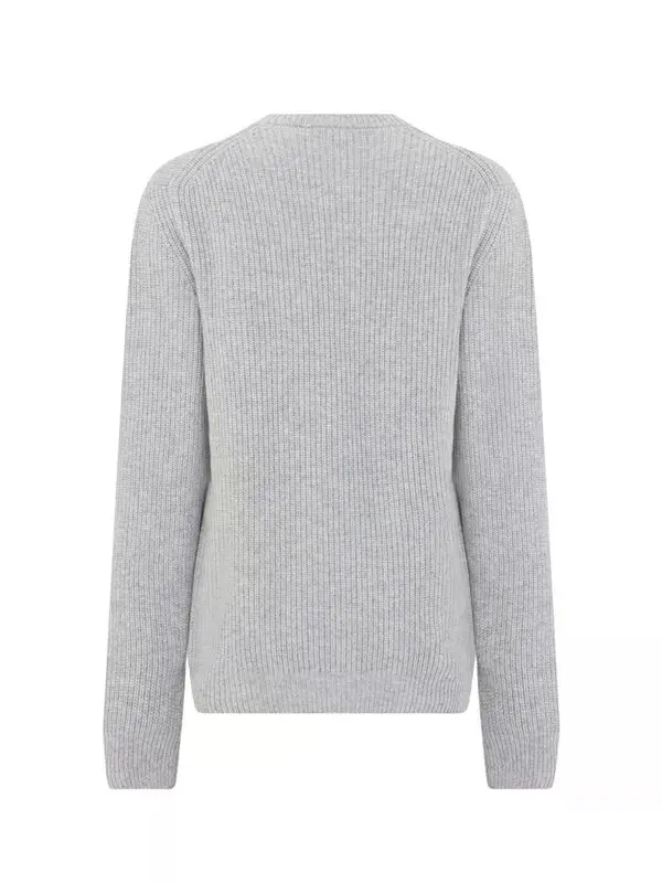 SLOWEAR Ribbed Knit Crew Neck Sweater