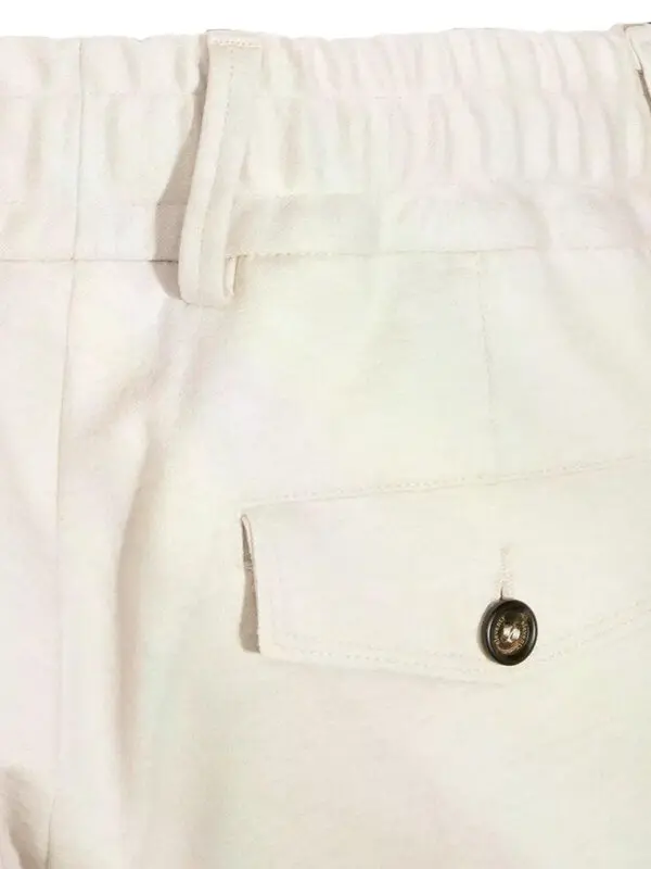 Eleventy Drawstring-waist Cuffed Trousers