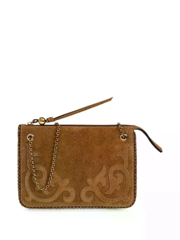 Etro Suede Bag With Logo