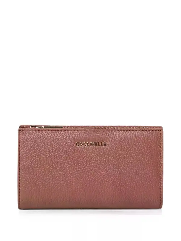 COCCINELLE Medium Metallic Logo-plaque Wallet