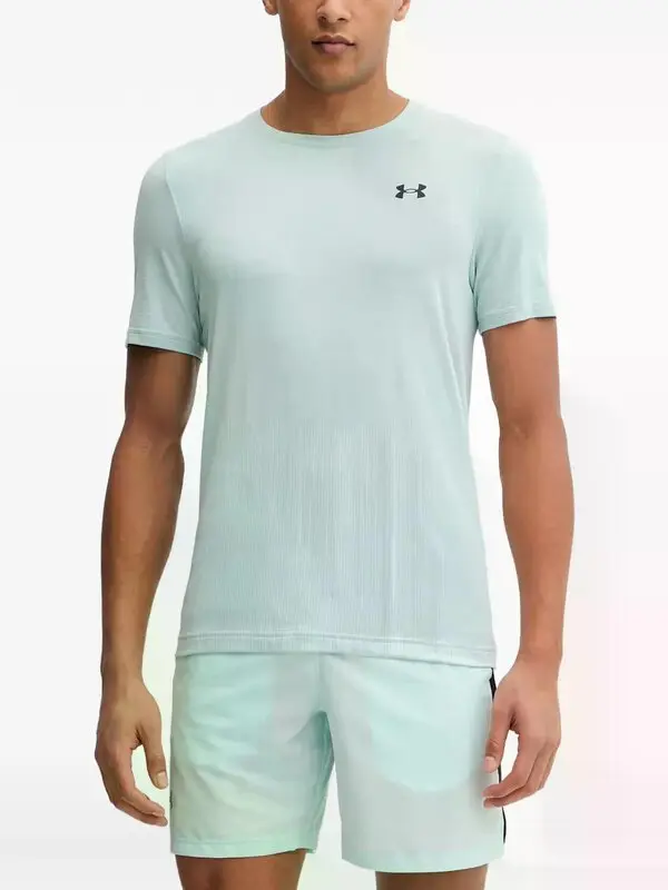 Under Armour Vanish Elite Seamless Logo-print Short-sleeve T-shirt - Blue