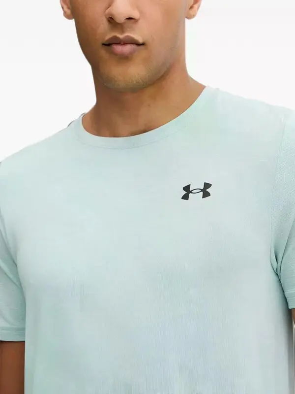 Under Armour Vanish Elite Seamless Logo-print Short-sleeve T-shirt - Blue
