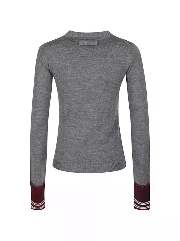 IRO PARIS Muse Contrast-cuff Sweater - Grey