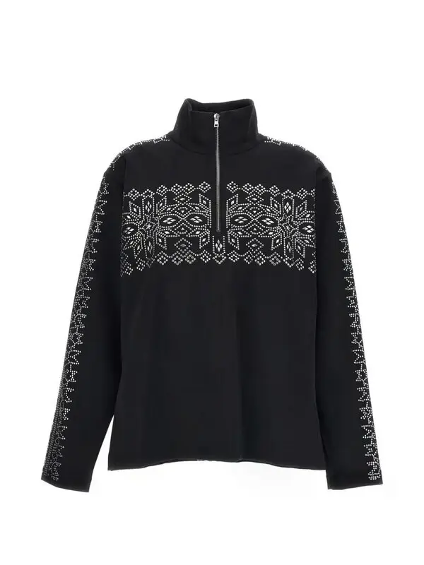 IRIE' Crystal-embellished Half-zip Sweater