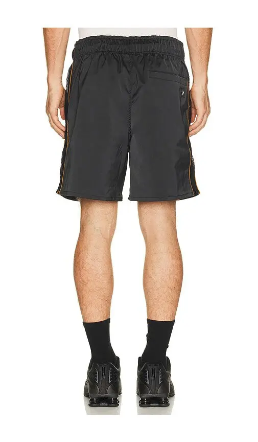 True Religion Mesh Block Satin Shorts
