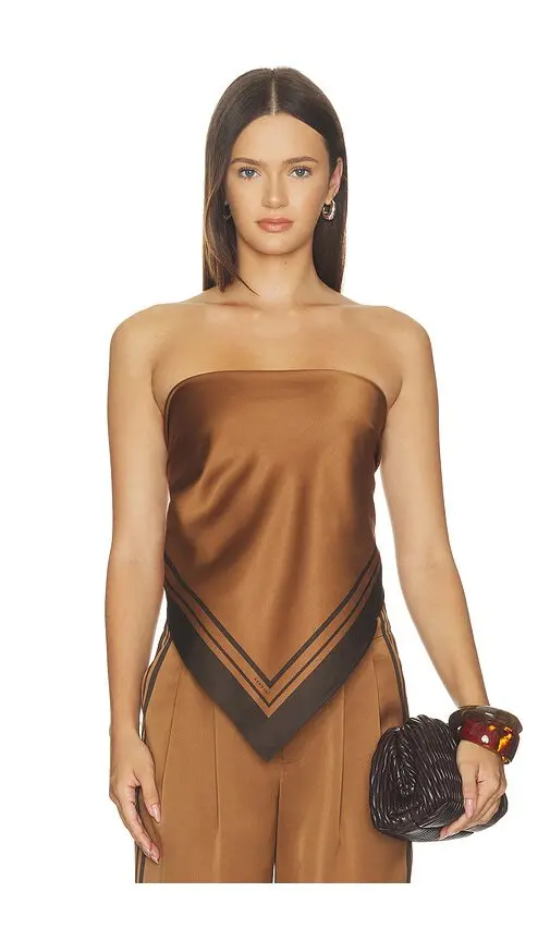 SEROYA Hark Satin Top In . Also