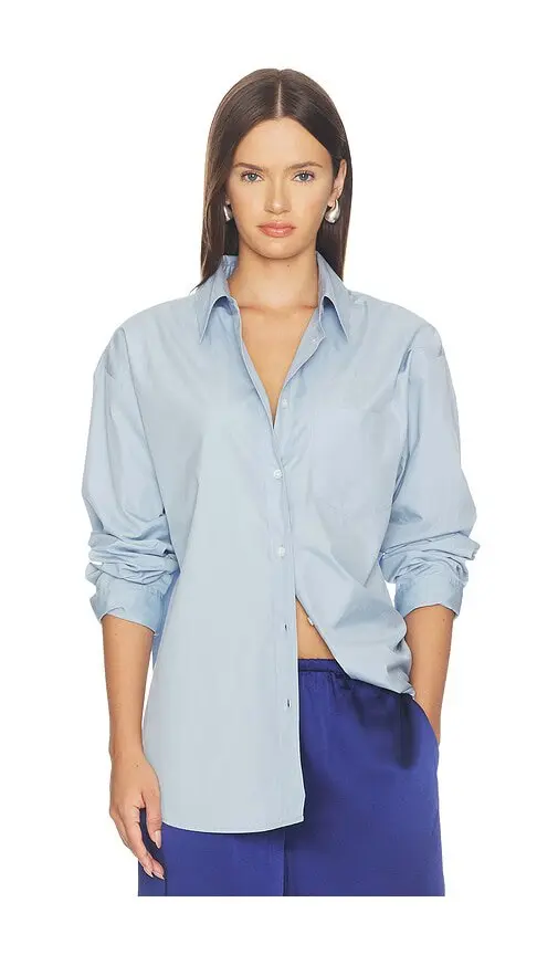 Citizens Of Humanity Thea Boyfriend Shirt In . Also - Blue
