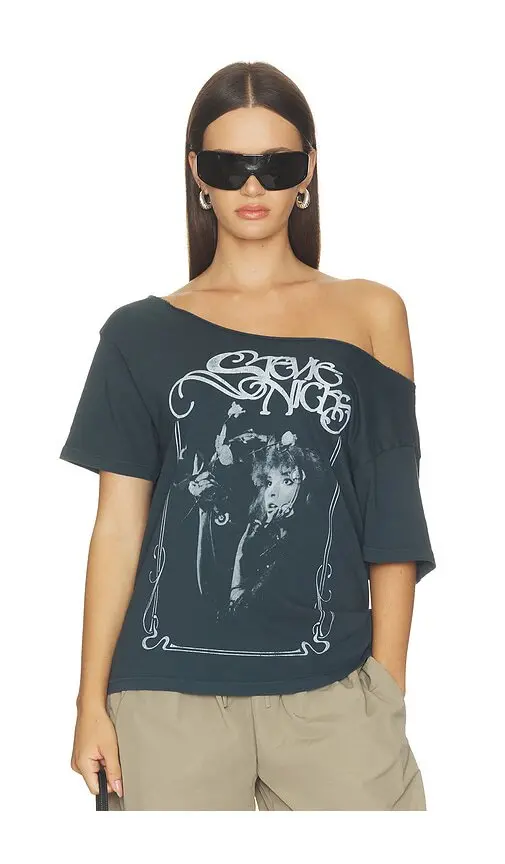 Daydreamer Stevie Nicks Bella Donna Off The Shoulder Tee In . Also - Black
