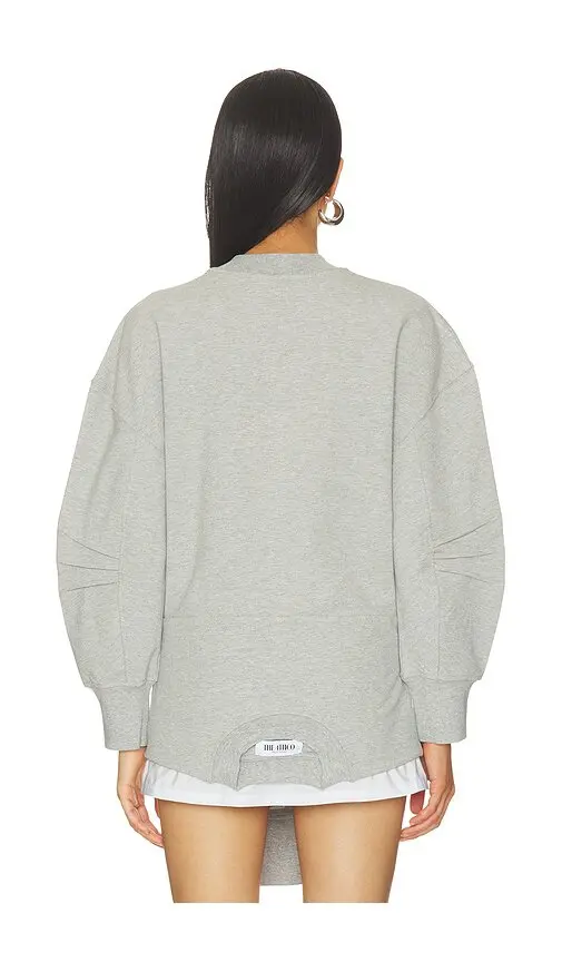 Attico Fleece Tie Sweatshirt