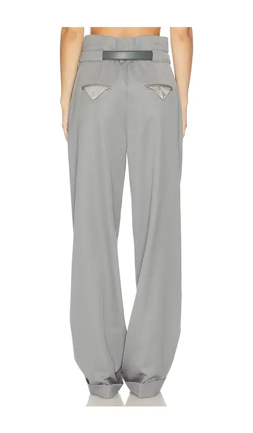 Attico Long Belted Pant In . Also