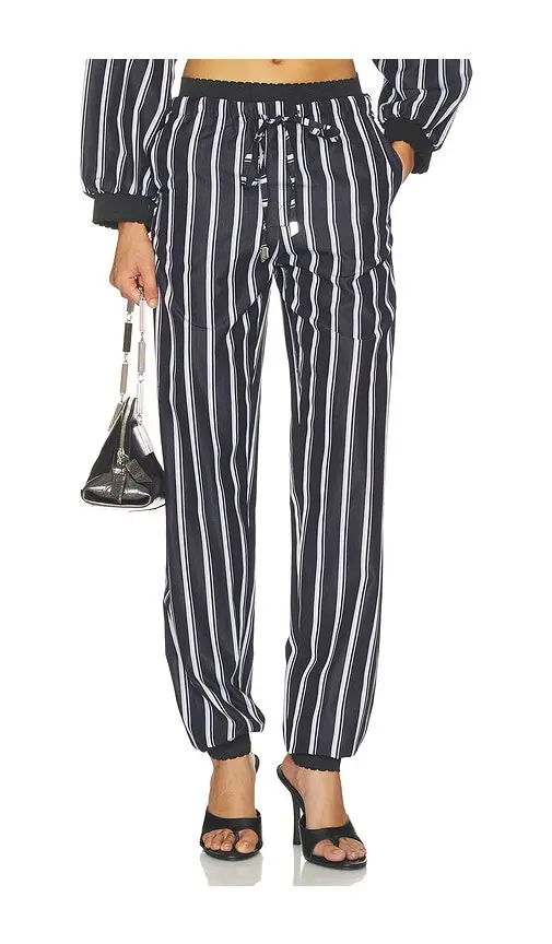 Attico Striped Poplin Pants