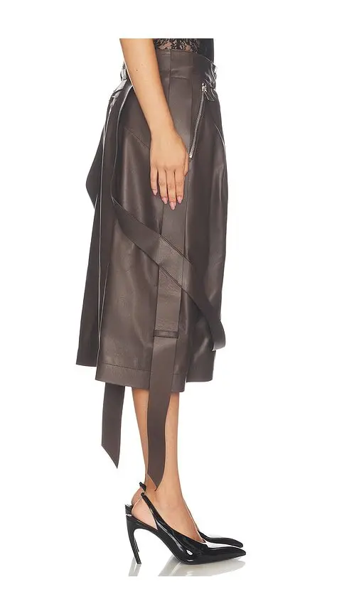Attico Baggy Leather Pant In . Also