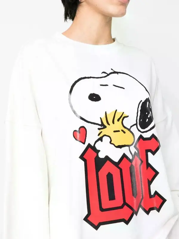 Philosophy Di Lorenzo Serafini Snoopy Love Cotton Sweatshirt