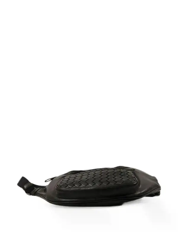 Bottega Veneta Intrecciato Leather Belt Bag - Black