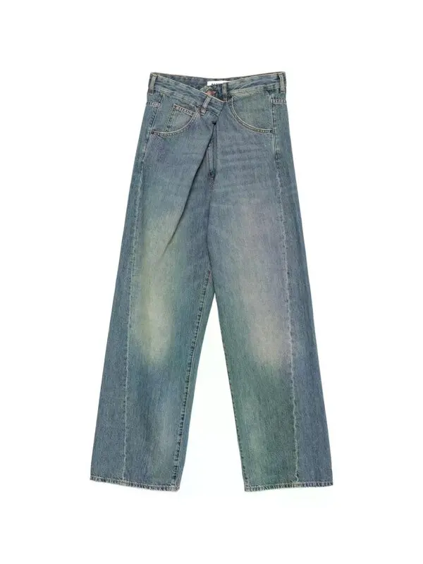 DARKPARK Asymmetric-waist Jeans